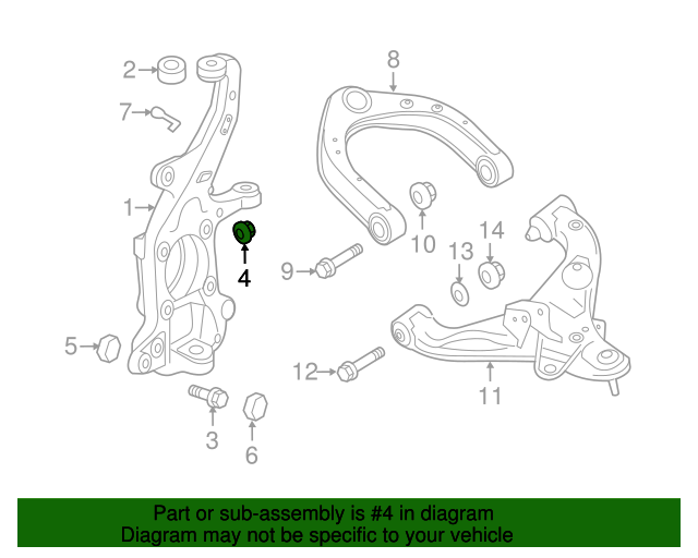 2012-2019 Nissan Knuckle Nut 40262-1PA0A | TascaParts.com