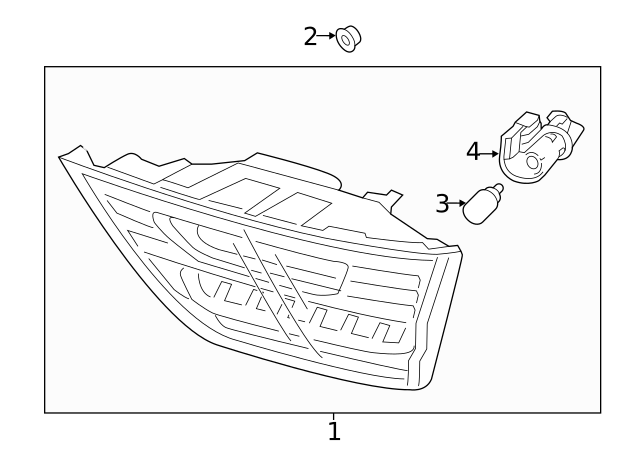 92403-F6020 - Backup Lamp Assembly 2017-2019 Kia Cadenza | Kia.Parts Store
