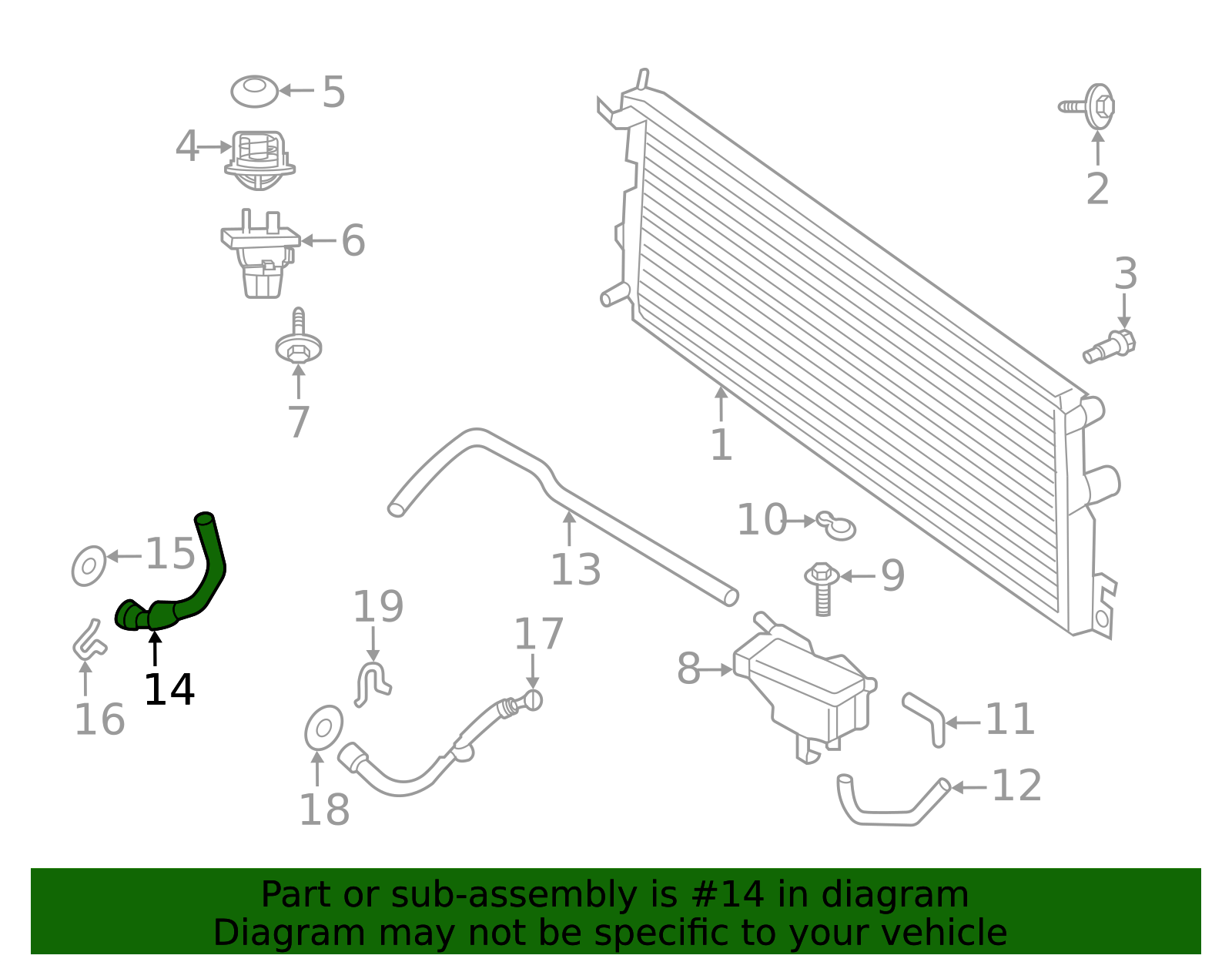 2017-2024 Ford Reservoir Hose HC3Z-8C289-B | OEM Parts Online