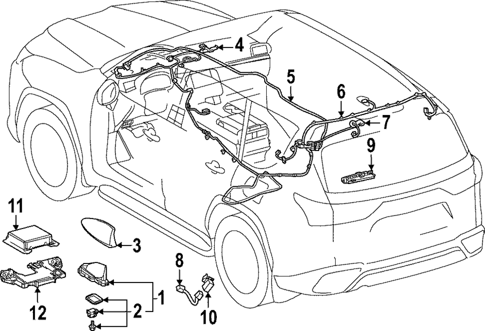 86101-6A340 - 2022-2024 Lexus LX600 - Antenna Cable | My L Parts