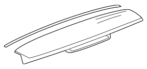 2007-2014 GM Primed Liftgate Upper Applique 25794624 GM | GMPartsDirect.com