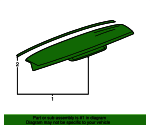 2007-2014 GM Primed Liftgate Upper Applique 25794624 GM | GMPartsDirect.com