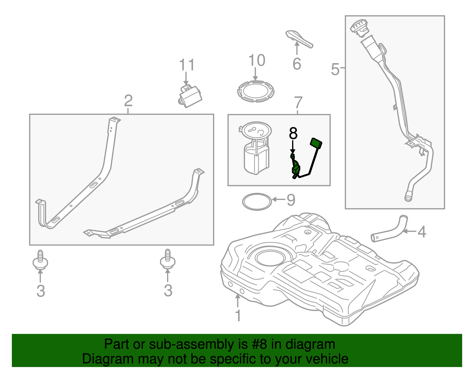 PS-997 - Motorcraft™ Fuel Gauge Sending Unit 2013-2019 Ford ...