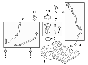 HV6Z-9054-A - Tank Strap 2013-2019 Ford | Big 3 Auto Parts