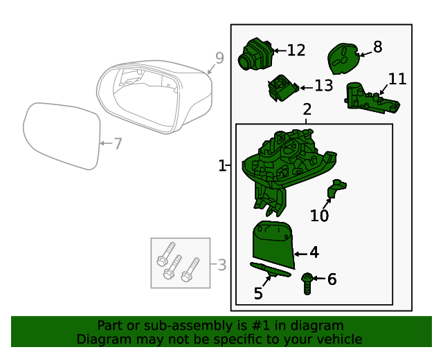31477574 - Mirror Assembly - 2019-2021 Volvo | Volvo OEM Parts Direct