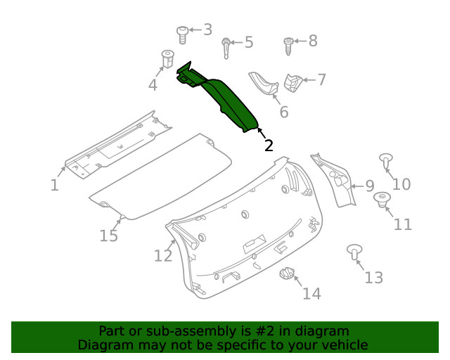 51497491239 - 2019-2022 BMW X4 Side Gate Trim (51-49-7-491-239) | BMW ...
