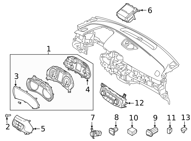 Genuine Auxiliary Outlet for 2019-2022 Hyundai | Part# 96120-J3000-4X ...