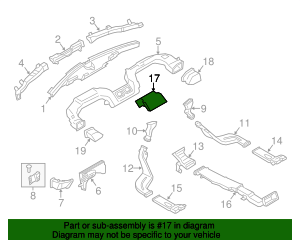 DP5Z-19893-AD - Louvre Assembly Vent Air 2013-2016 Lincoln MKZ | Ford ...