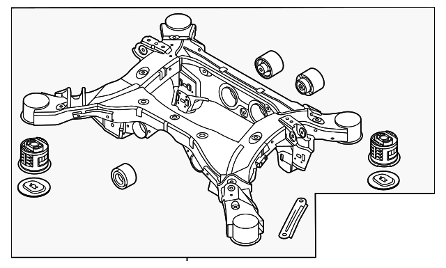 2024-2025 Genesis GV70 Cross-member Rear 55405-IY100 | QuirkParts