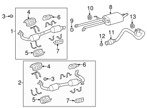 17450-0S190 - Front Pipe - 2007-2018 Toyota Tundra | Sparks Parts