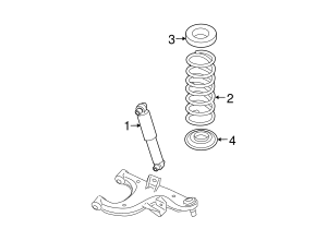 2004-2005 Nissan Shock Absorber 56200-7S003 | TascaParts.com