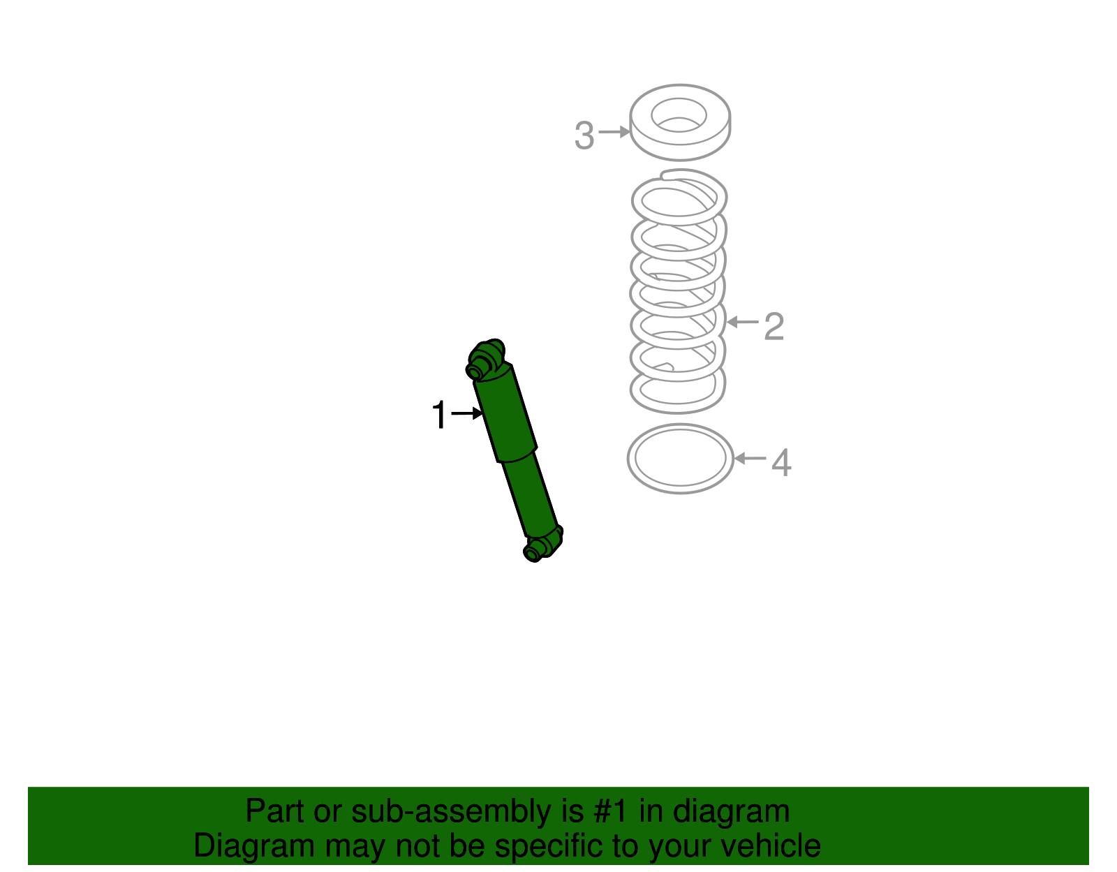 2008-2015 Nissan Armada Shock Absorber 56200-ZV50A | TascaParts.com