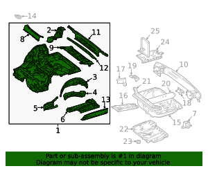 213-610-20-03 - Floor Pan Assembly 2017-2021 Mercedes-Benz | Mercedes ...