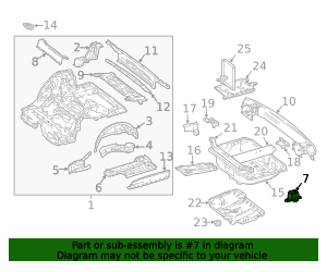 213-610-10-02 - Floor Side Bracket 2017-2020 Mercedes-Benz | Mercedes ...