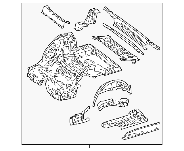 213-610-20-03 - Floor Pan Assembly 2017-2021 Mercedes-Benz | Mercedes ...