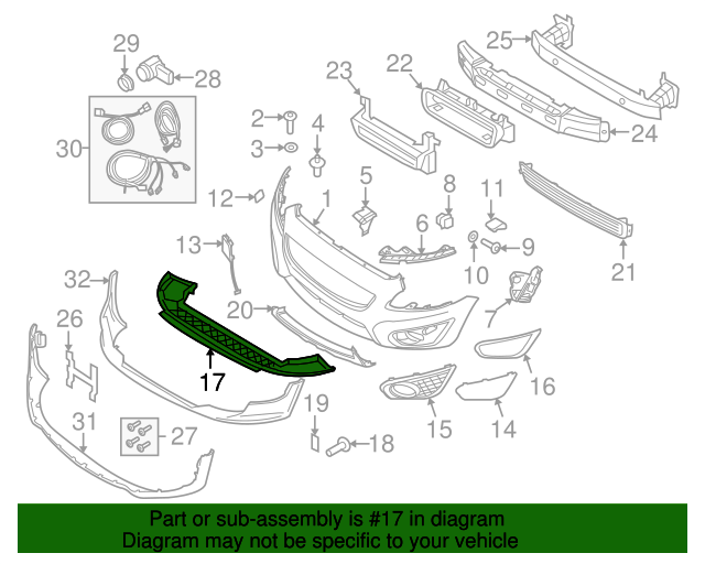 31299059 - Lower Plate 2009-2013 Volvo C30 | AutoNationParts.com