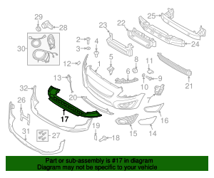 31299059 - Lower Plate 2009-2013 Volvo C30 | AutoNationParts.com