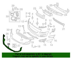2010-2013 Volvo C30 Spoiler 31214639 | OEM Parts Online