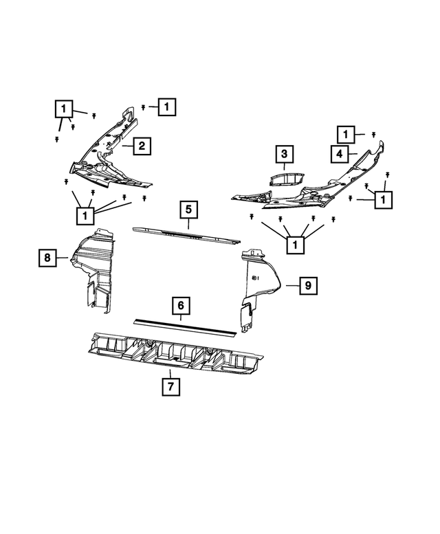 2021-2025 Dodge Durango Air Inlet Baffle 68533285AA | Mopar eStore