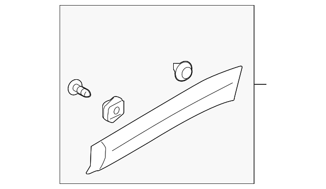 2014 Subaru Outback Cladding Molding Drivers Rear Door Lower 91112AJ28C ...