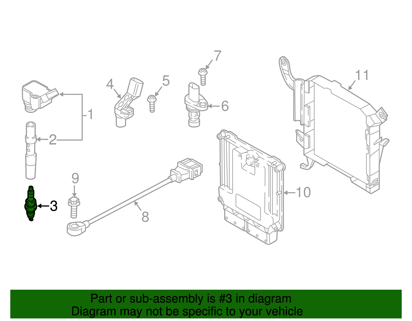 2018-2020 Audi Q5 Spark Plug 06K-905-601-D | OEM Parts Online
