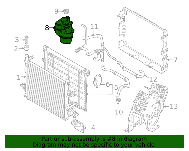2021-2023 Volkswagen ID.4 Drive Motor Inverter Coolant Reservoir 1EA ...