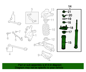2015 Lexus GS350 Shock Absorber 48530-80760 | OEM Parts Online