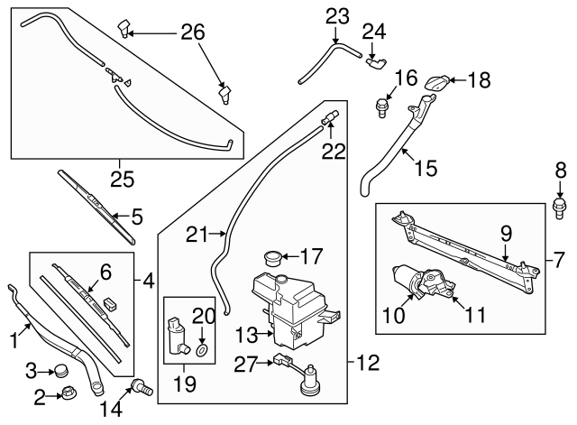 2010-2012 Hyundai Genesis Coupe Washer Fluid Reservoir Filler Pipe ...