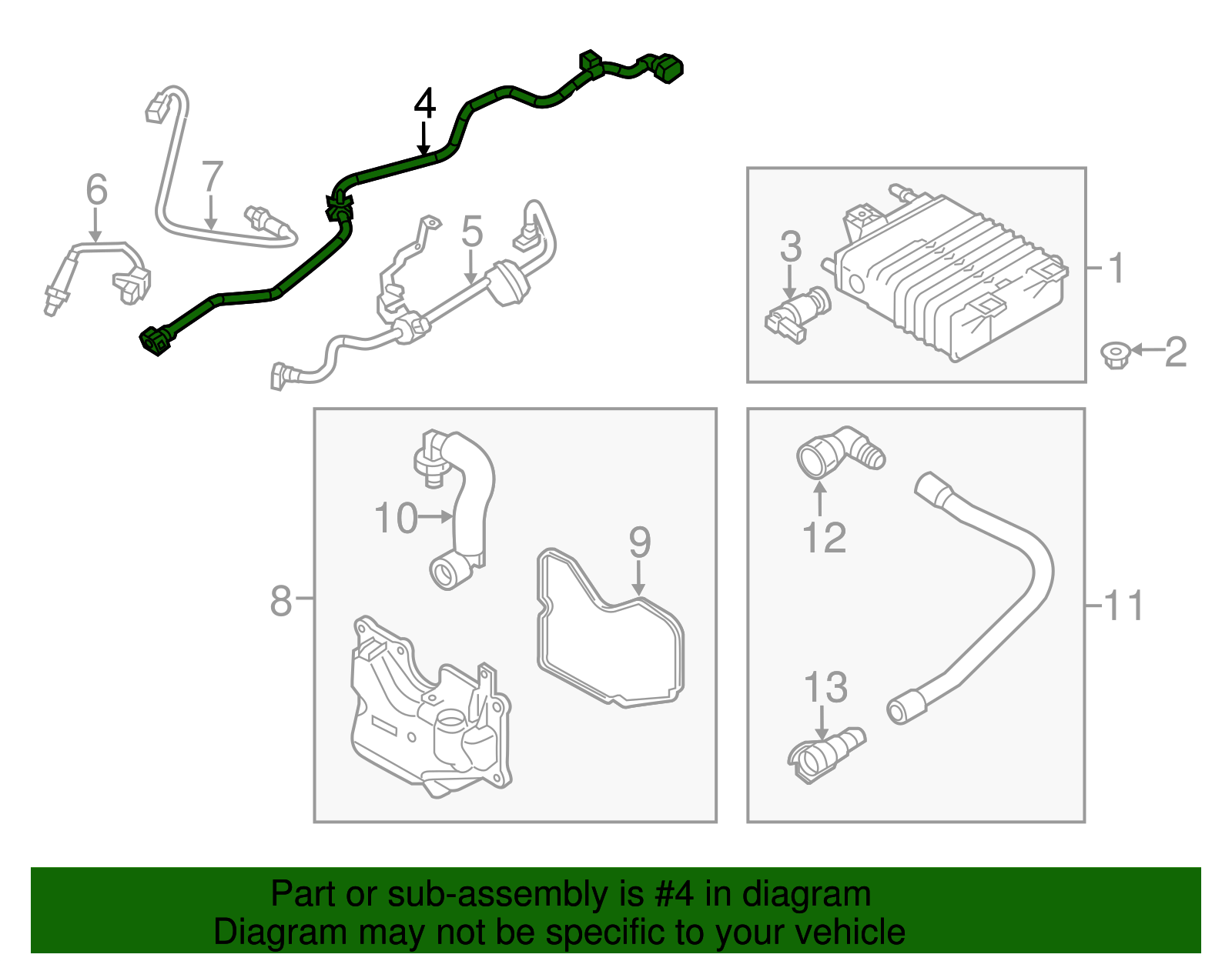 BV6Z-9C047-A - Tank Pressure Sensor 2012-2018 Ford Focus | Ford Parts ...