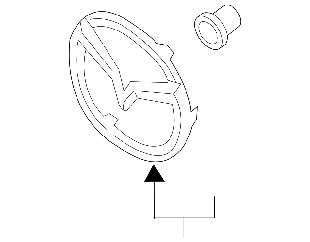 2016-2021 Mazda Ornament D10J-51-730 | RealMazdaParts.com