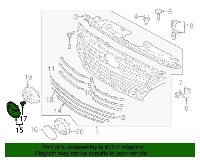 2016-2021 Mazda Ornament D10J-51-730 | RealMazdaParts.com