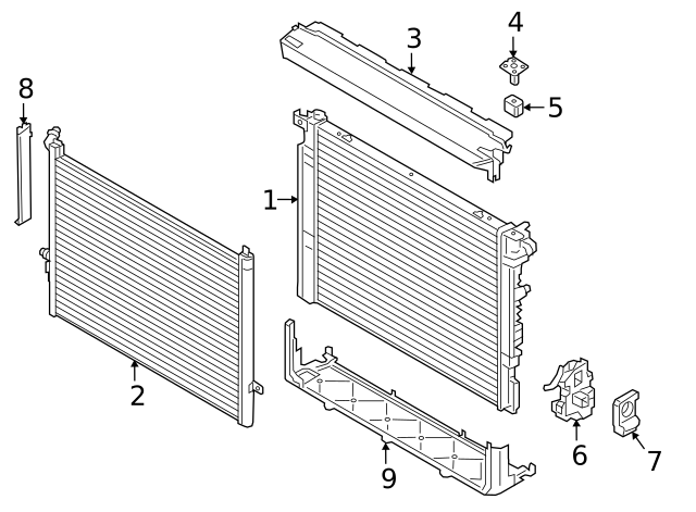 OEM BMW Radiator Part# 17119425861 | BMW Parts Center