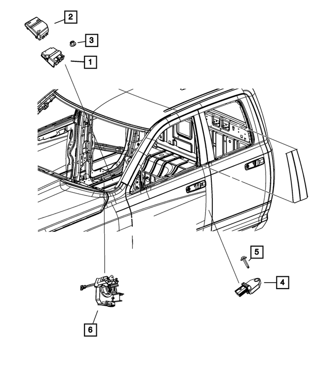 MOPAR OCCUPANT RESTRAINT MODULE - 68147712AA - 68147712AA | Mopar ...