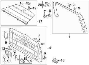 2011-2015 Volkswagen Touareg Cargo Cover 7P6-867-773-45W | QuirkParts