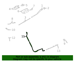 Genuine OEM Washer Hose Part# LR093465 Fits 2018-2023 Land Rover Range ...