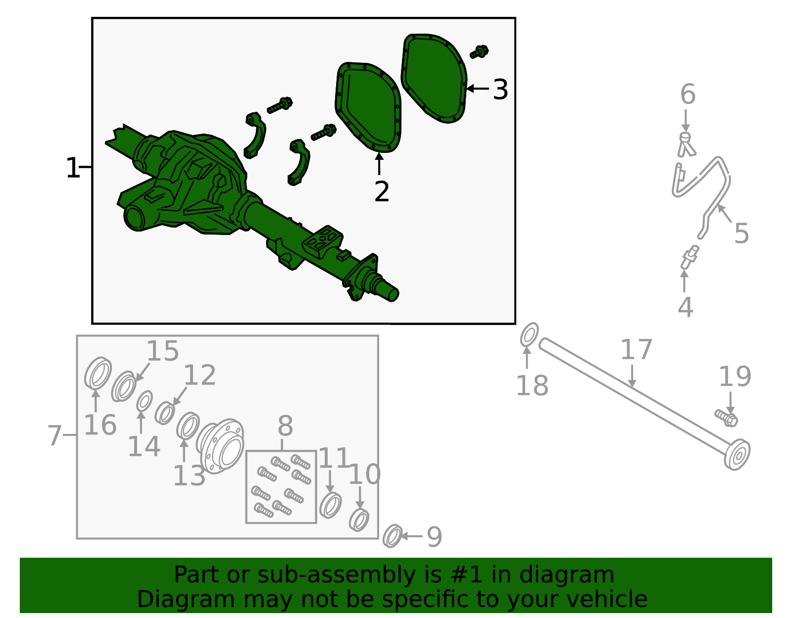 2017-2022 Ford | Axle Housing | HC3Z-4010-H | Walls' Ford Parts