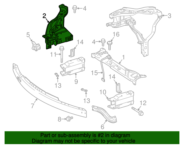 2010-2013 Mercedes-Benz Outer Support 212-620-02-91-64 | MB OEM Parts