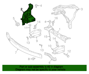 Mercedes-Benz OEM Outer Support Part# 212-620-02-91-64 | OEM Vehicle Parts