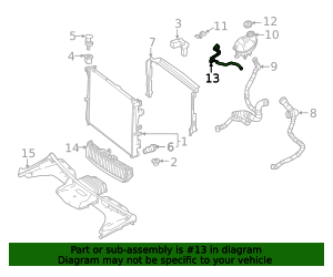 213-501-23-01 - Lower Hose 2019-2021 Mercedes-Benz AMG® GT 63 ...