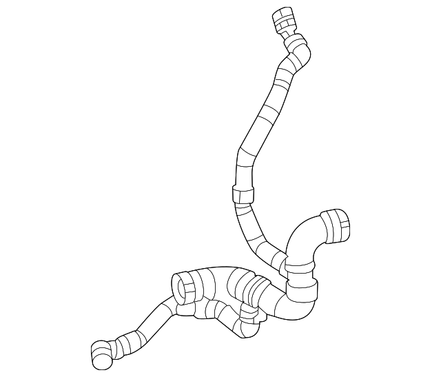 213-501-23-01 - Lower Hose 2019-2023 Mercedes-Benz AMG® GT 63 ...