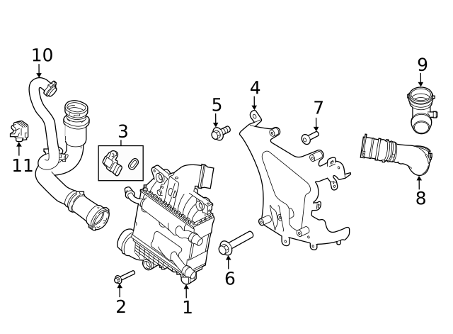 2018-2024 Land Rover Inter-Cooler LR139052 | LandRoverParamusParts