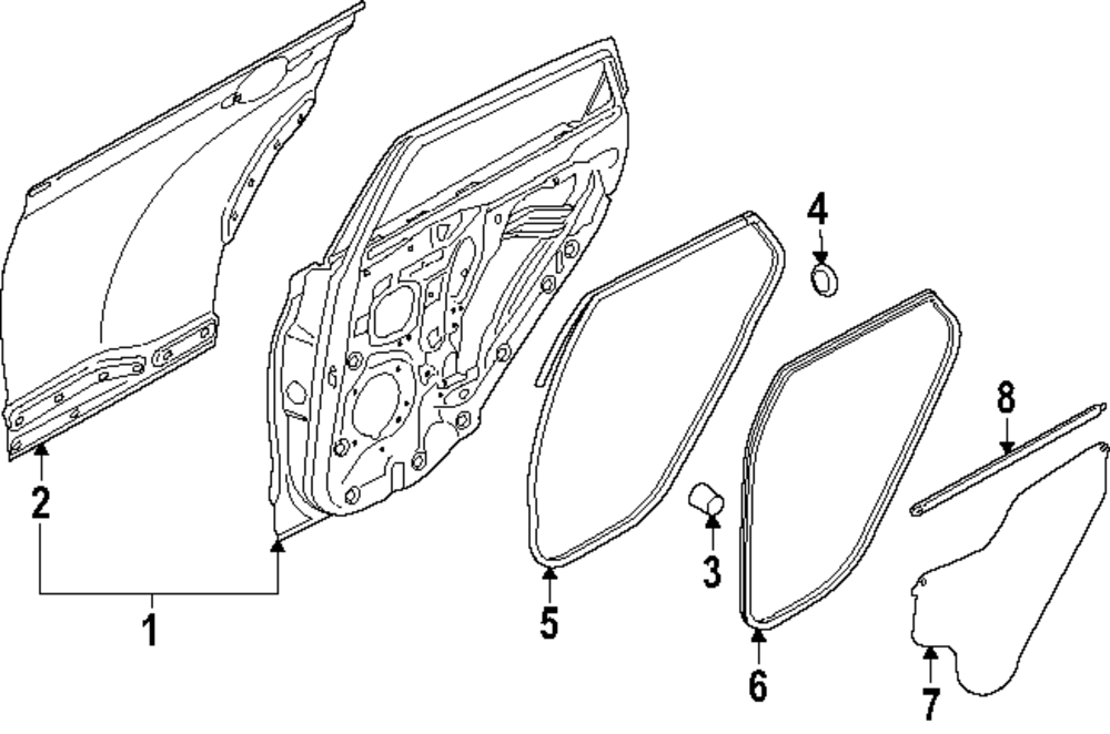 2024-2025 Hyundai Door Weather-Strip 82130-BE000 | OEM Parts Online