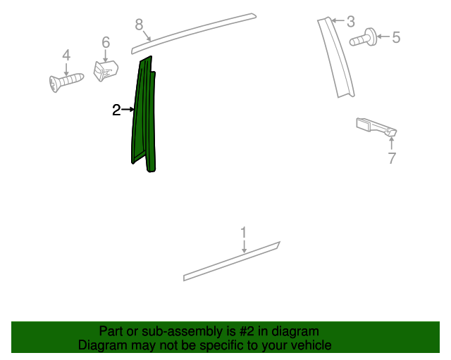 204-690-15-87 - Applique 2010-2015 Mercedes-Benz | Mercedes-Benz USA Parts