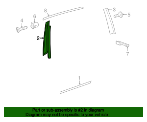 253-690-04-87 - Door Applique 2016-2022 Mercedes-Benz | AutoNationParts.com