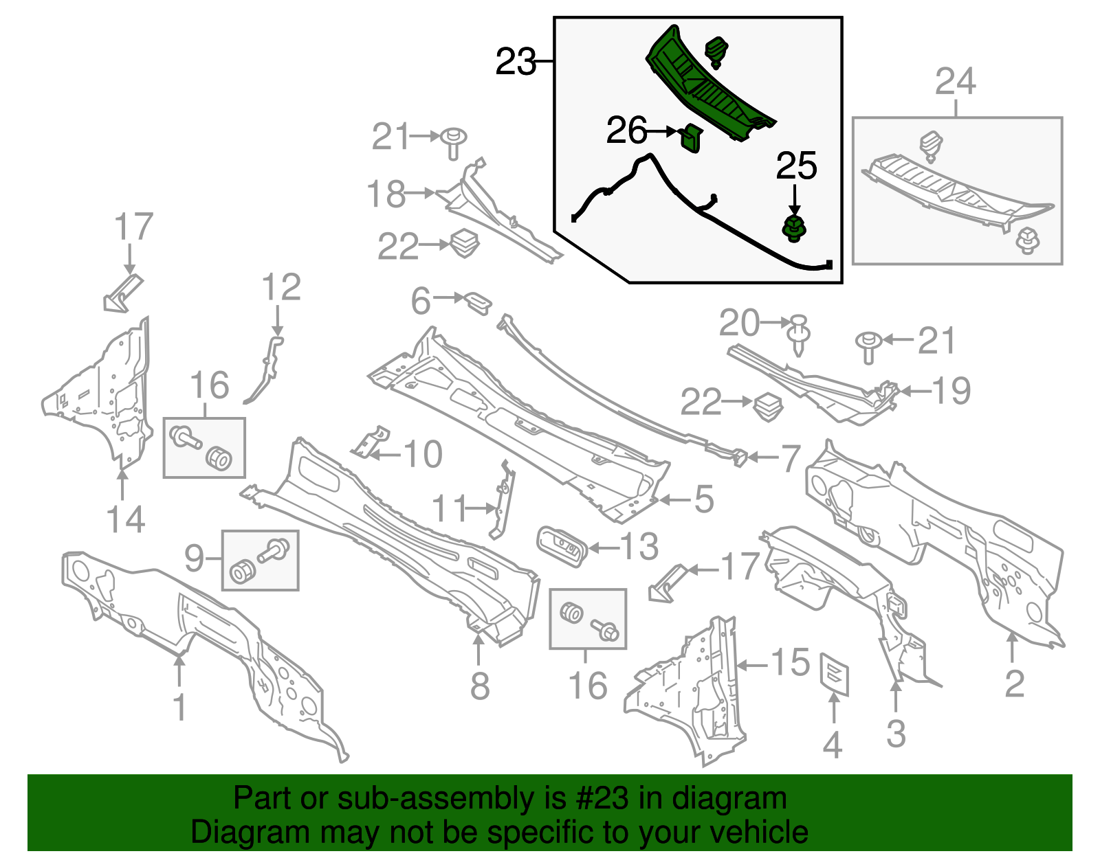 Ford Dealership 2015-2020 Ford F-150 Cowl Grille FL3Z-15022A68-D | Ford ...