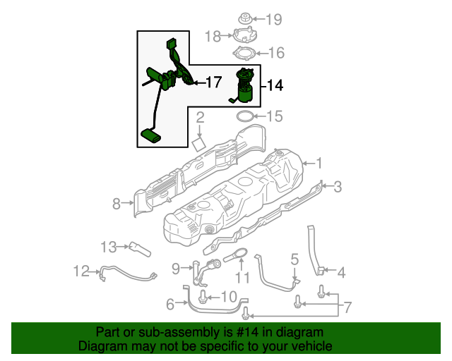 2015-2023 Ford Fuel Pump CK4Z-9H307-F | Blue Springs Ford Parts