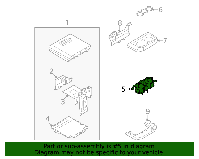 2021-2023 Ford Cup Holder NL3Z-1513562-DA | OEM Parts Online