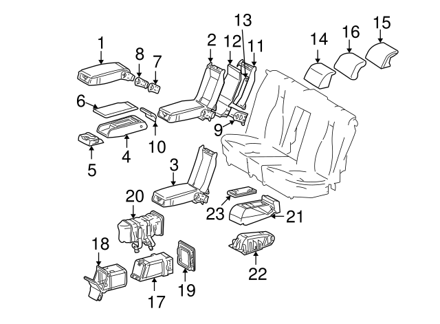 220-840-01-27-8G88 - Trim Cover 2000-2006 Mercedes-Benz | Mercedes-Benz ...