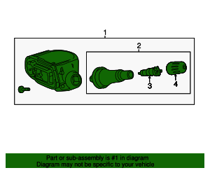2019-2025 GM TPMS Sensor 13540606 GM | GMPartsDirect.com