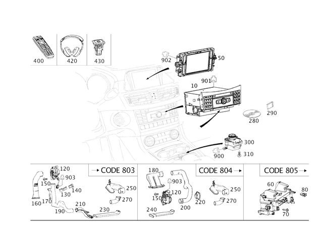 212-900-74-27 - Radio Control Unit - 2014 Mercedes-Benz | Buy Mercedes ...